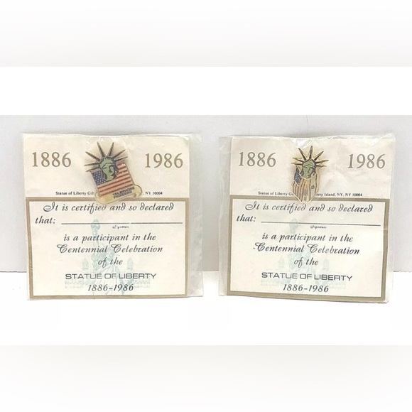 Source Unknown | Jewelry | Statue Of Liberty Centennial Celebration Pin ...